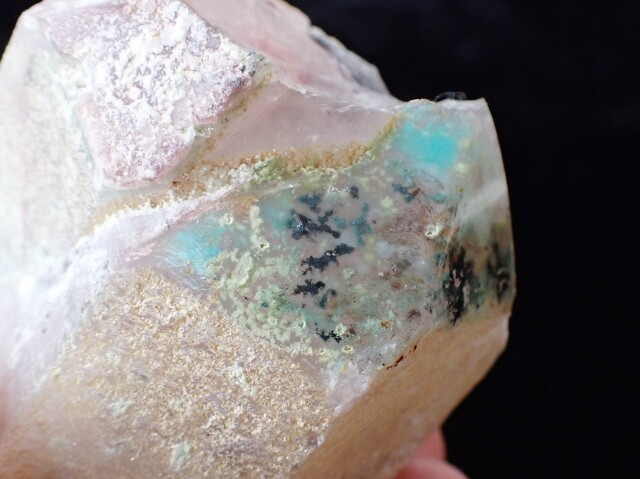 IC0056 アホイトインクォーツ ピアス