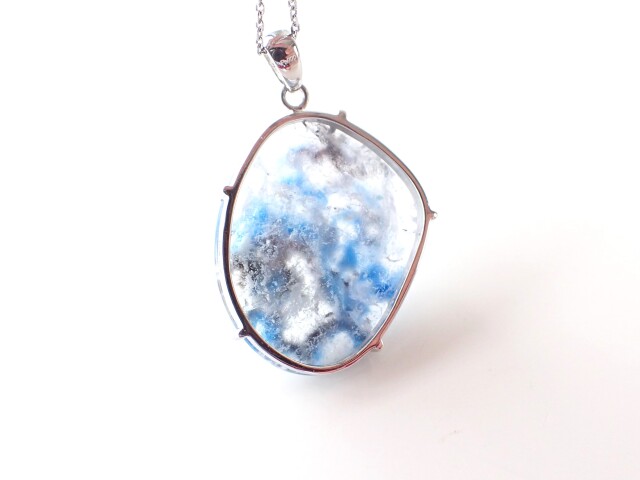 IC0062 ☆プレミアム☆ パパゴアイトインクォーツ Pt900ペンダントトップ