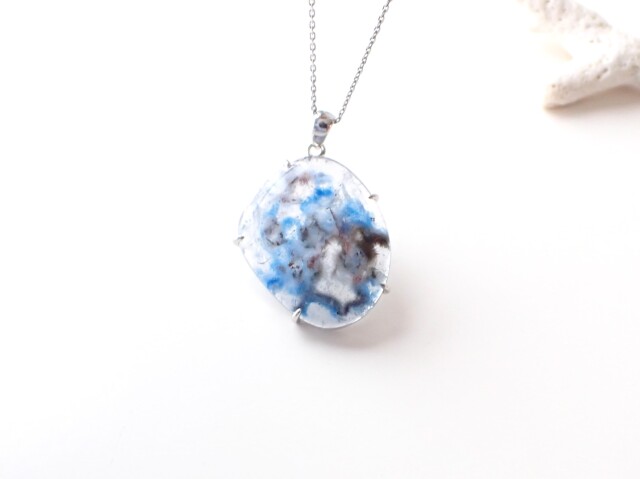 IC0062 ☆プレミアム☆ パパゴアイトインクォーツ Pt900ペンダントトップ